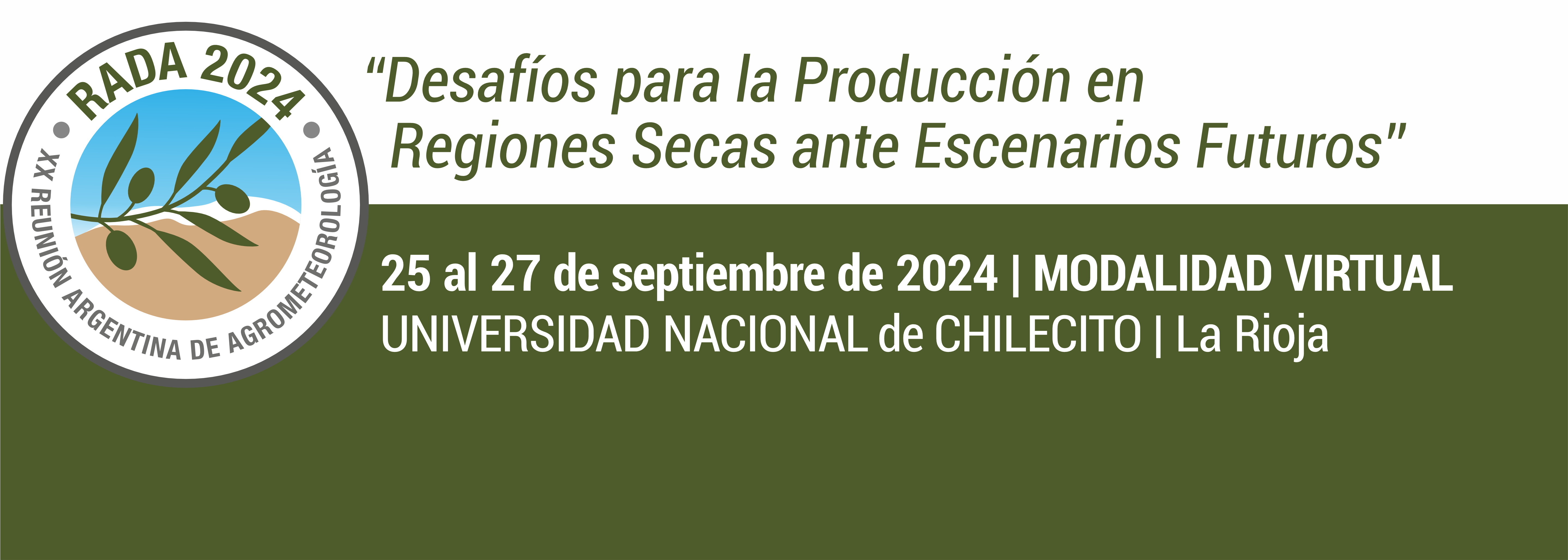 RADA 2024 | “Desafíos para la producción en regiones secas ante ...